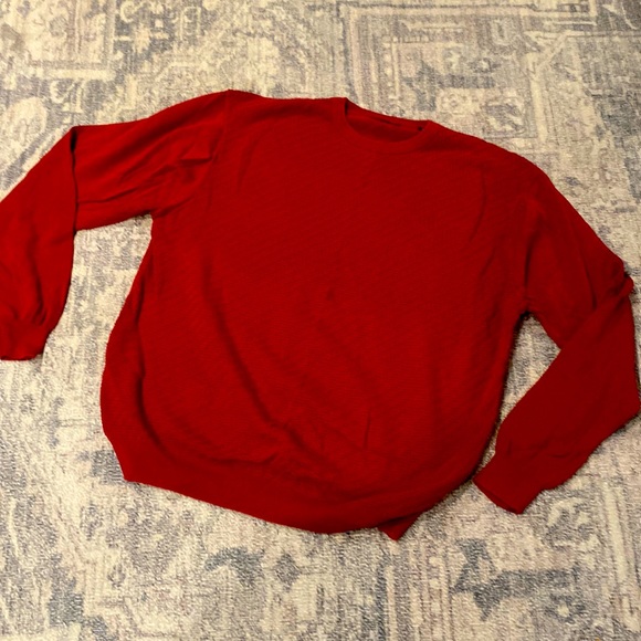 Lyle & Scott | Sweaters | Lyle Scott Mens 0 Combed Cotton Burnt Red ...